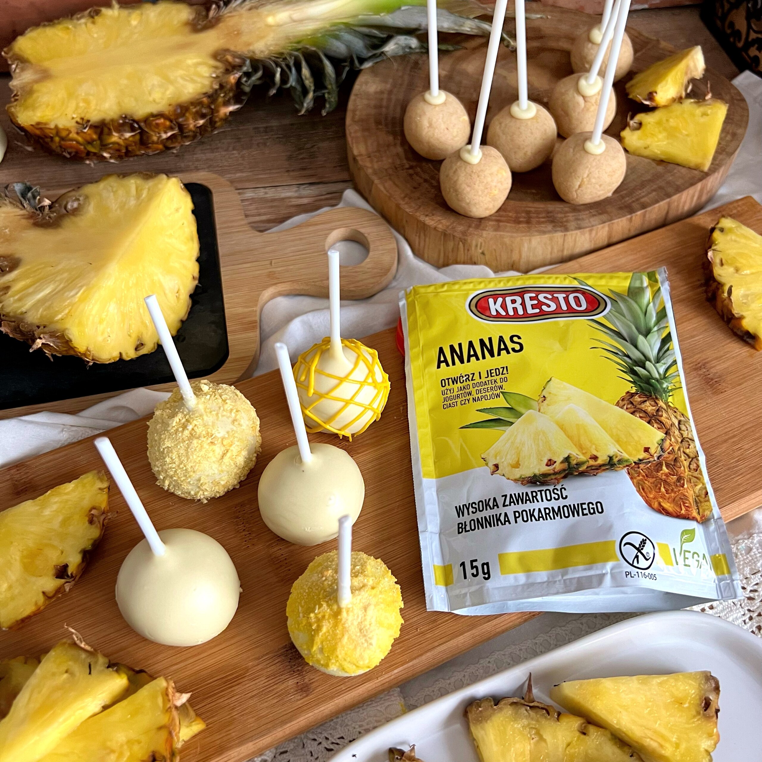 Cake popsy ananasowe – KRESTO